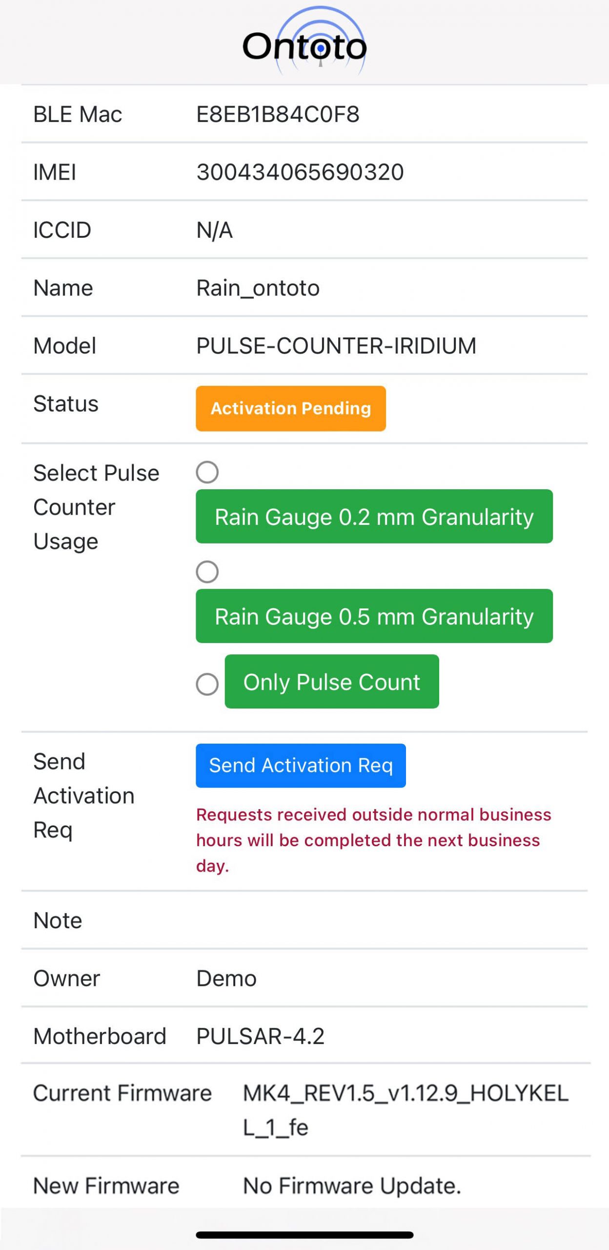 Web portal QR Code – Ontoto- Remote Telemetry Data Loggers